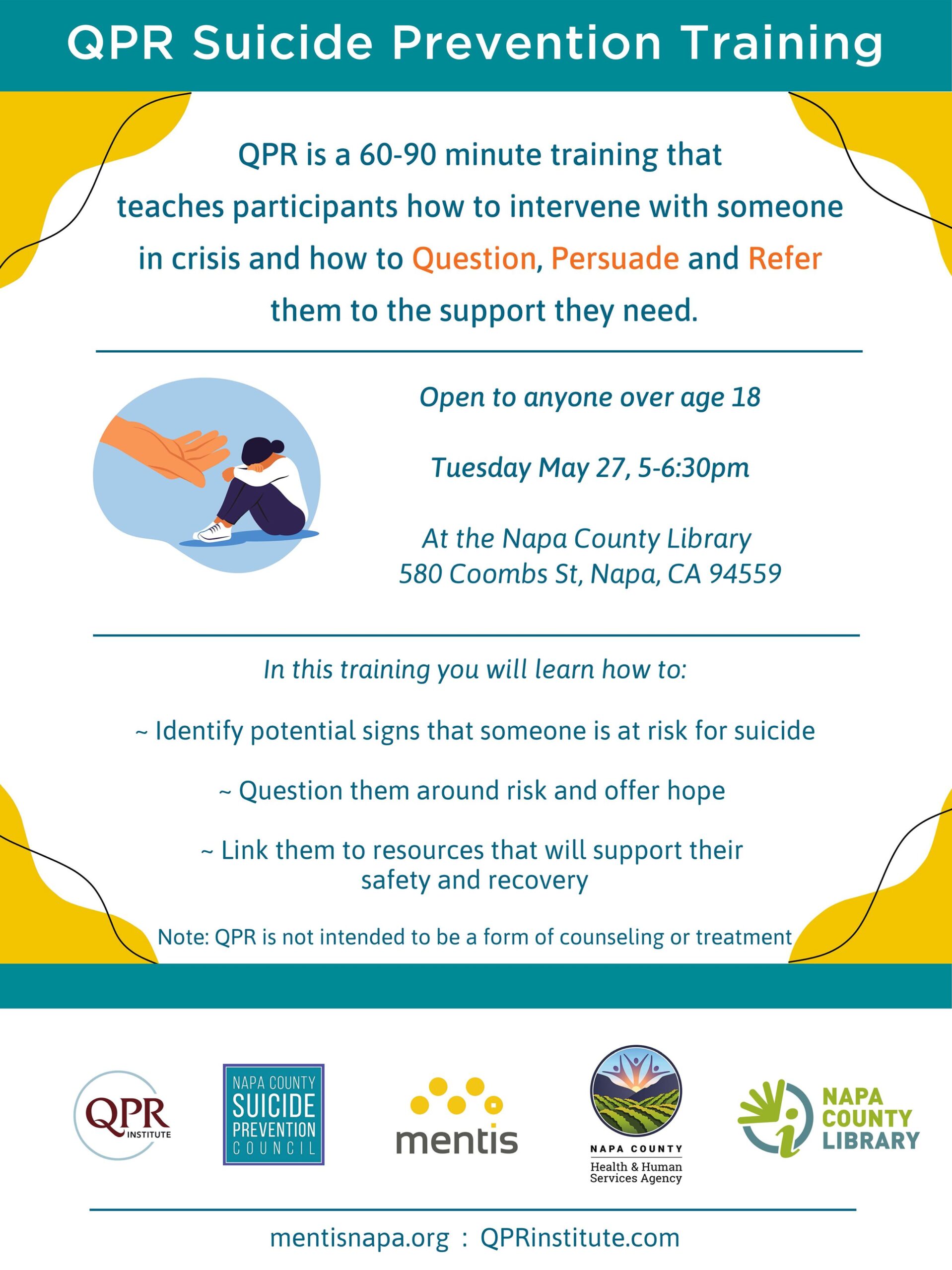 QPR Suicide Prevention Training - Mentis Napa